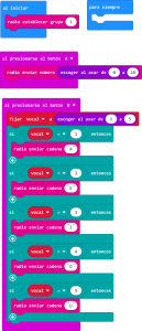 MENSAJES RADIO – Microbit